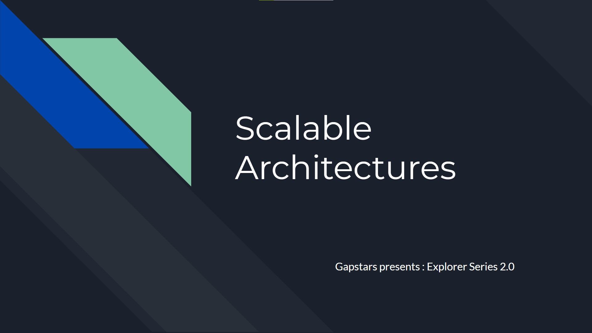 Introduction to scalable architectures